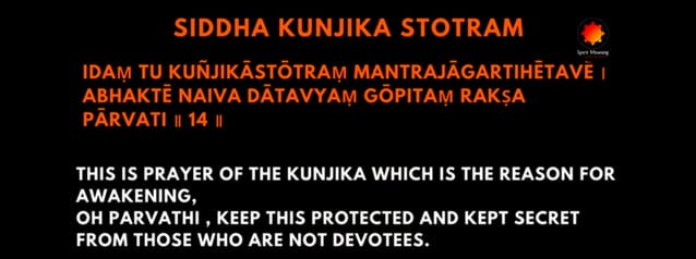 Siddha kunjika Stotram for reading english | PPT