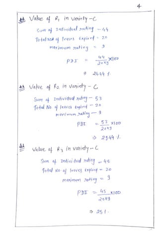 Calculate percentage disease index | PDF