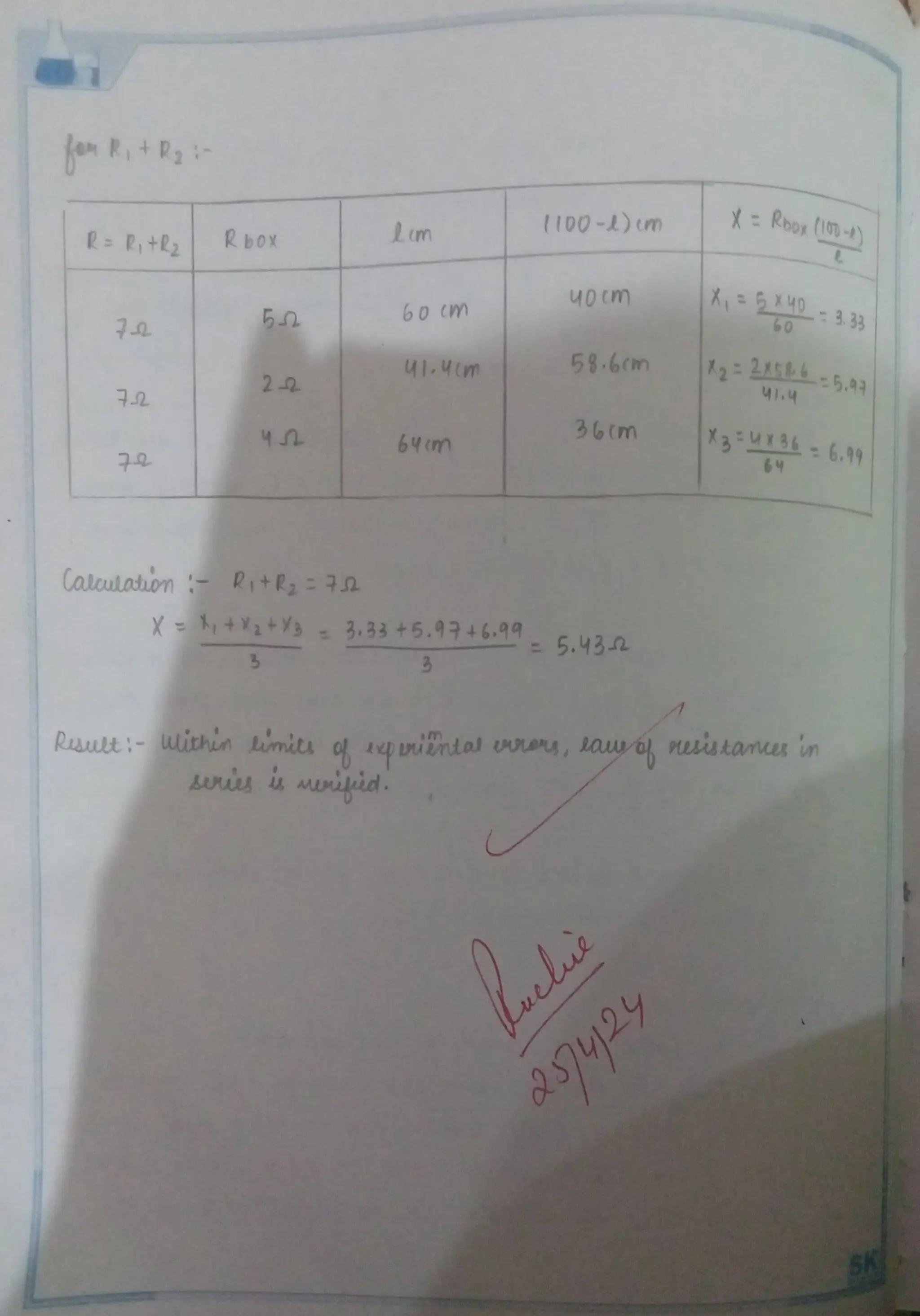 Practical file for class 12 physics galvanometer in series | PDF