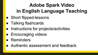 Adobe sparks in english language learning and teaching | PDF