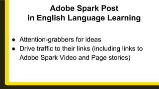 Adobe sparks in english language learning and teaching | PDF