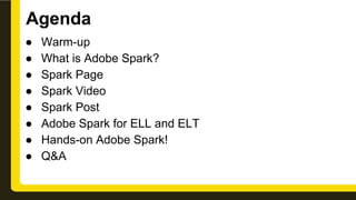 Adobe sparks in english language learning and teaching | PDF