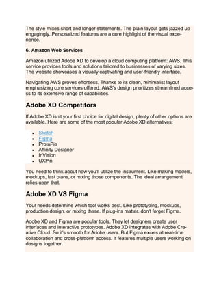 Free Adobe XD Templates from uibarn.com