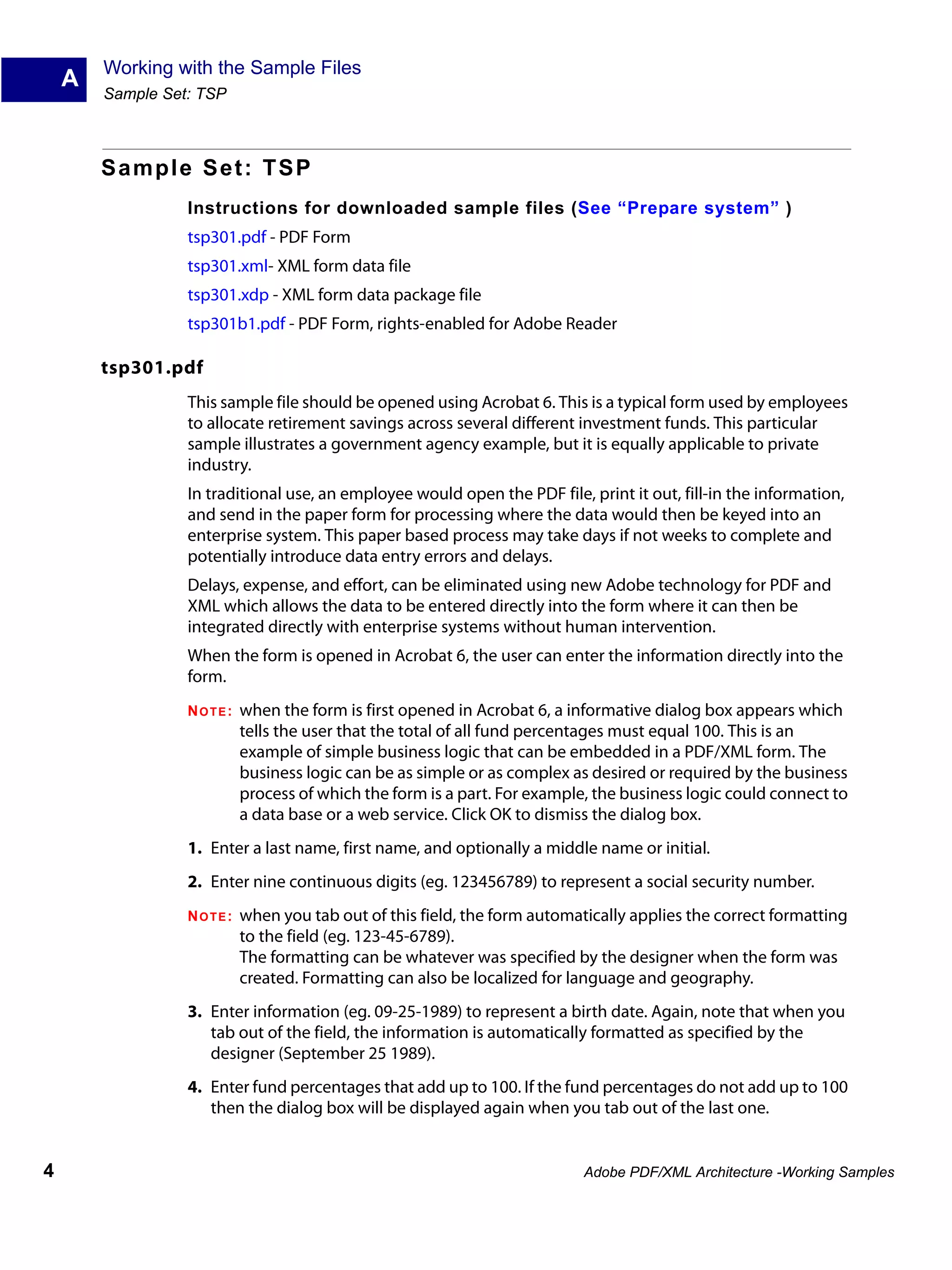 Adobe xml formssamples | PDF