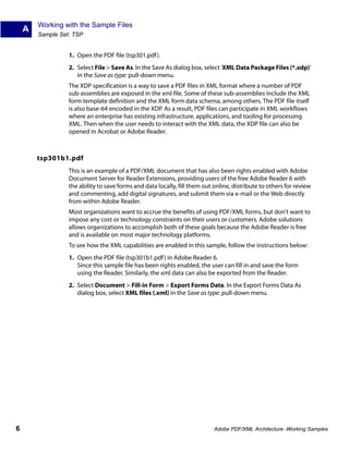 Adobe xml formssamples | PDF