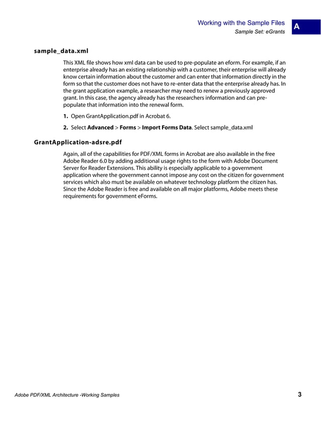 Adobe xml formssamples | PDF