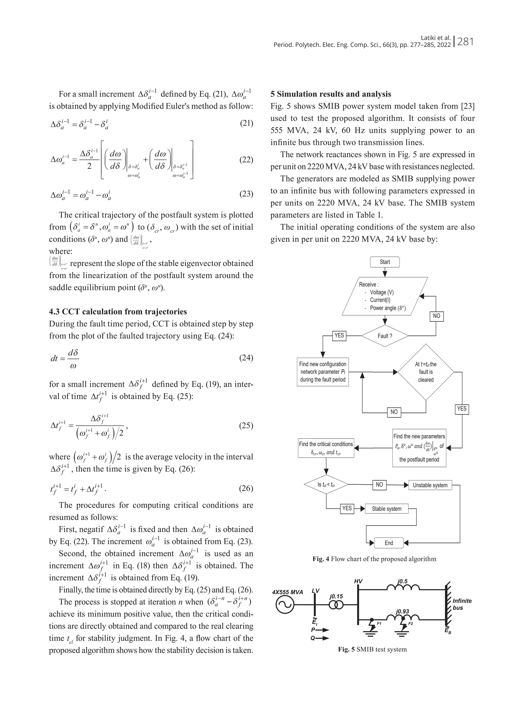 postfault stability analysis in power system | PDF