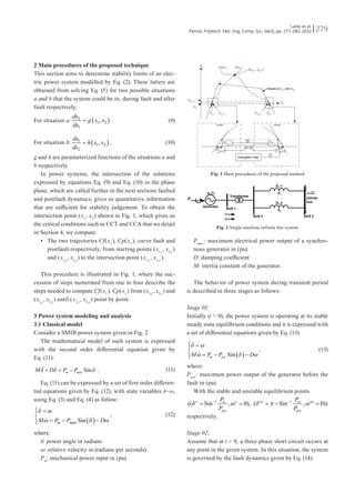 postfault stability analysis in power system | PDF