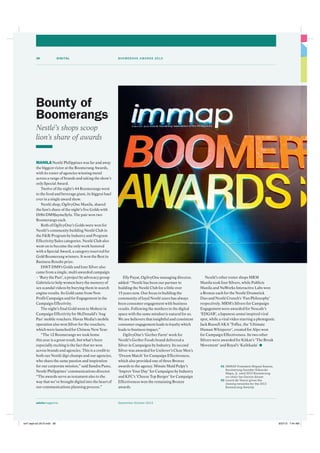 2013 IMMAP Boomerang awards - Adobo sep oct 2013 -2013 - Internet and ...