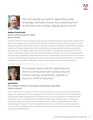 Adobe Digital Literacy Thoughtleaders / Creative Campus | PDF