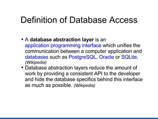 Adodb Pdo Presentation | ODP