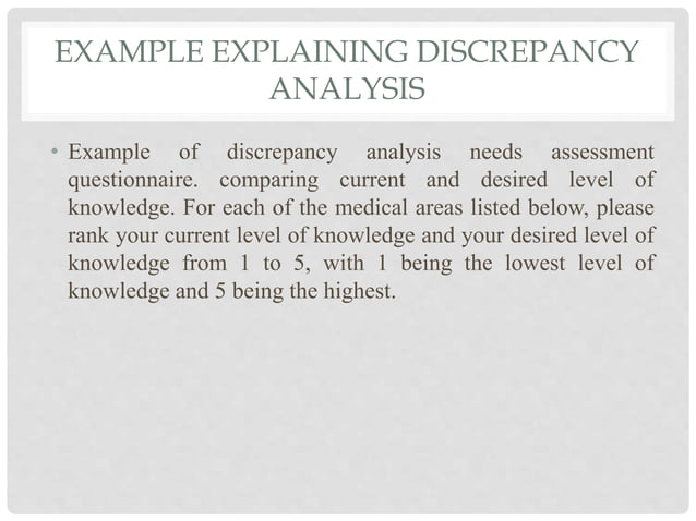ANALYSIS OF DISCREPANCIES IN ORGANIZATIONAL DEVELOPMENT | PPTX