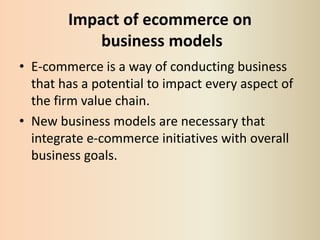 impact of ecommerce on traditional means | PPTX