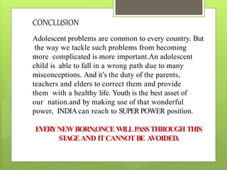 adolescence health issues and concernss | PPTX