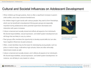 Lifespan Development: Adolescence Powerpoint | PPTX