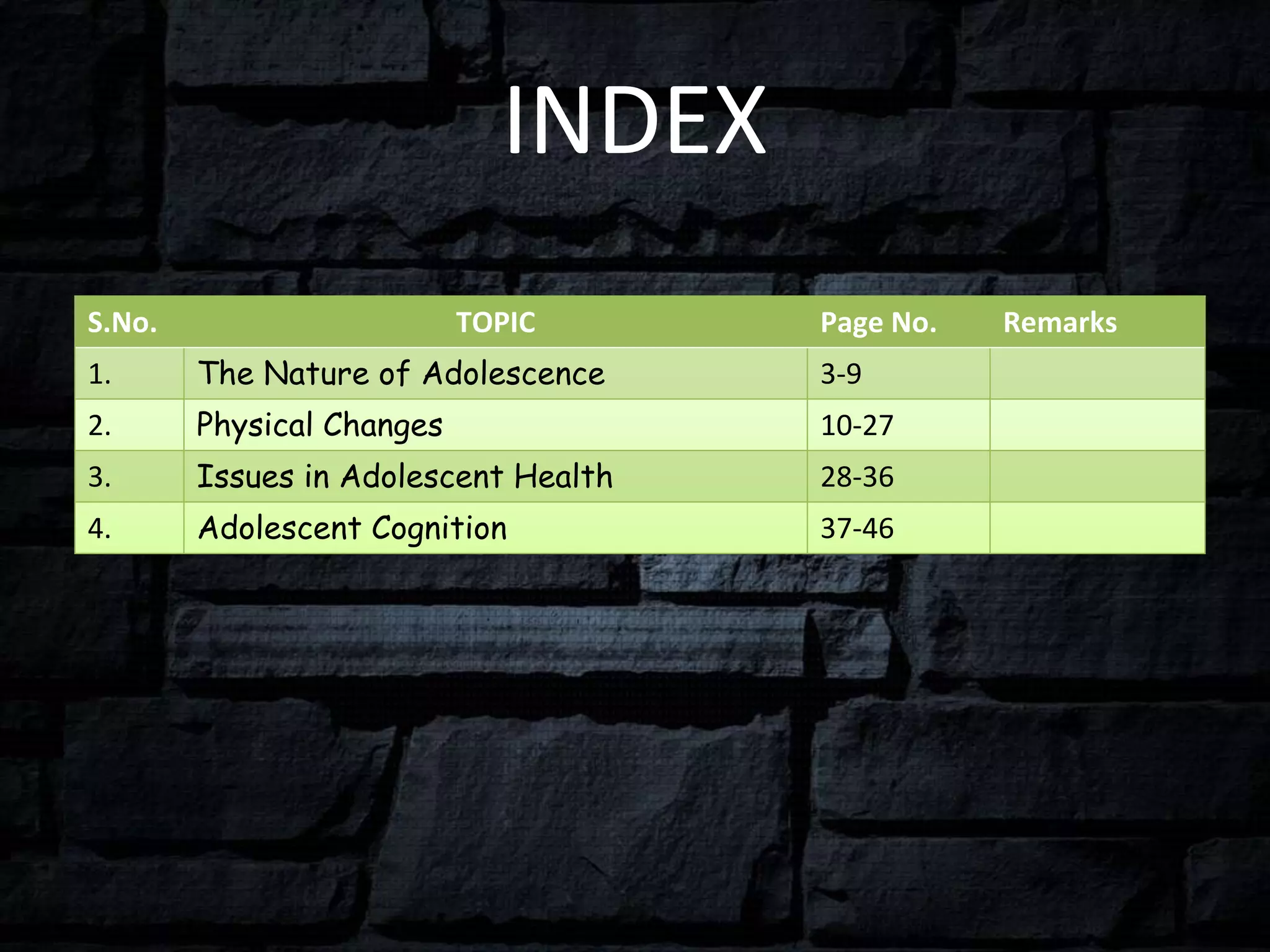 Adolescence | PPTX