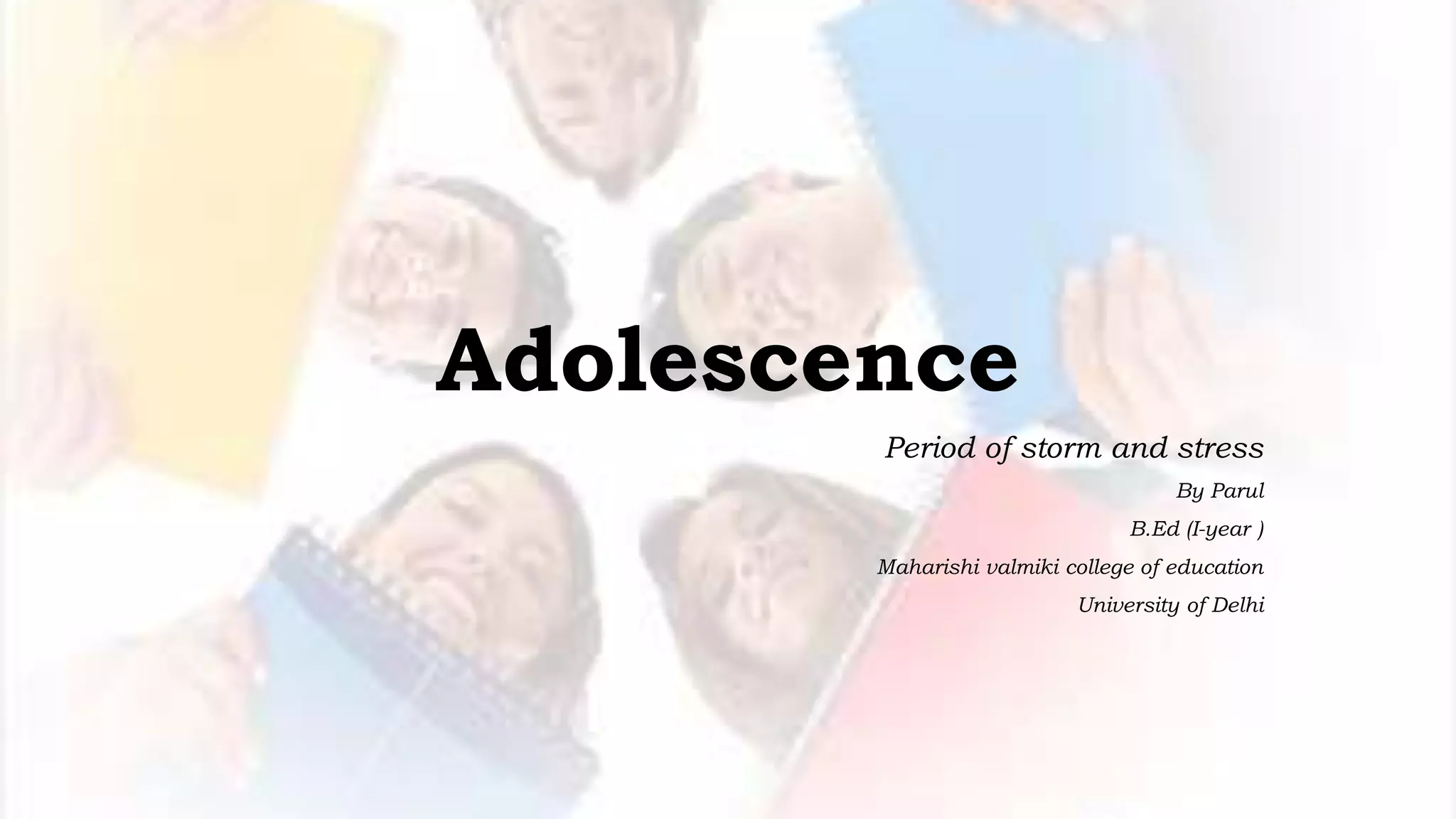 Adolescence | PPTX