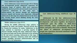 ADOLESCENCE psychology and characteristics | PPTX