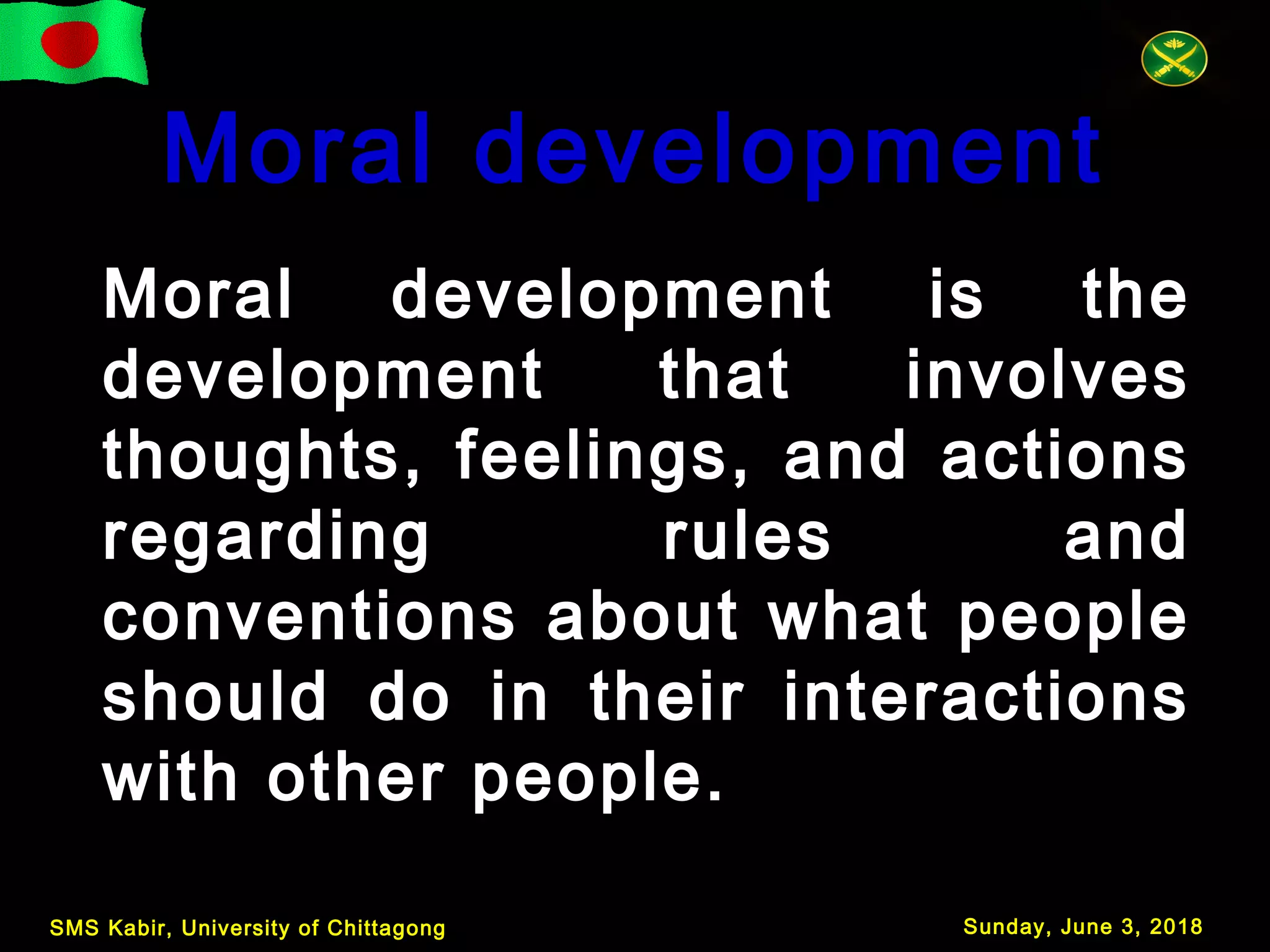 Adolescence and moral development | PPT