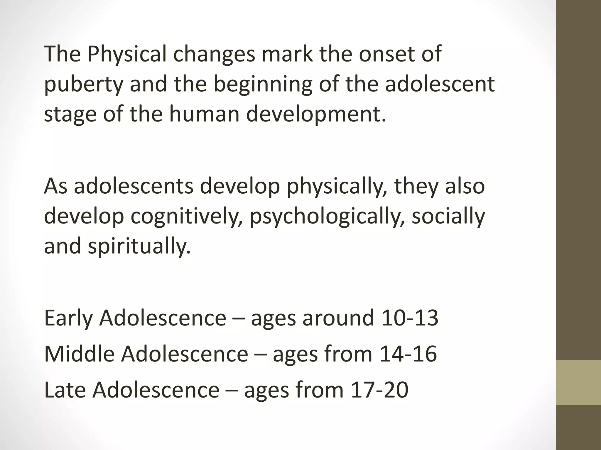Adolescence Between Childhood and Adulthood | PPTX