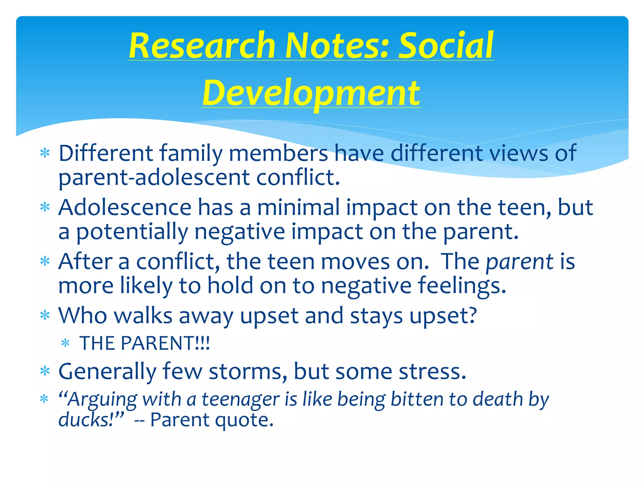 Adolescence Characteristics | PPTX