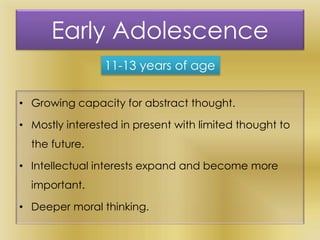Adolescence Cognitive Development