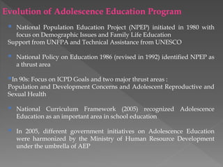 Adolescence Education | PPTX