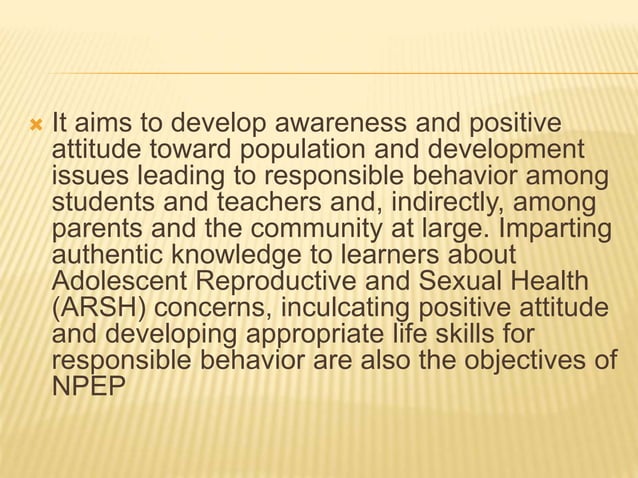 Adolescence education program | PPTX