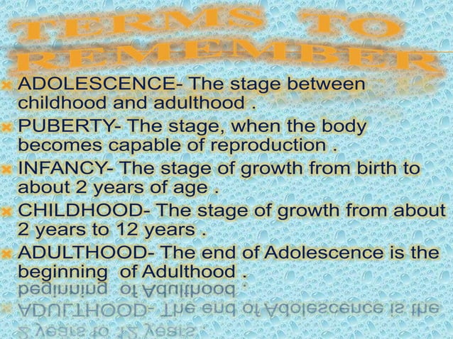 Adolescence education program | PPTX