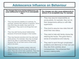 Adolescence influence presentation2 | PPTX