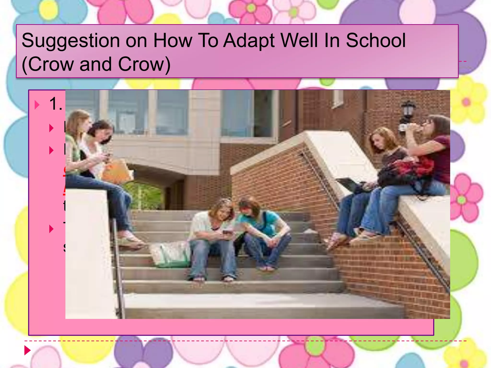 Adolescent adjustment in school | PPTX