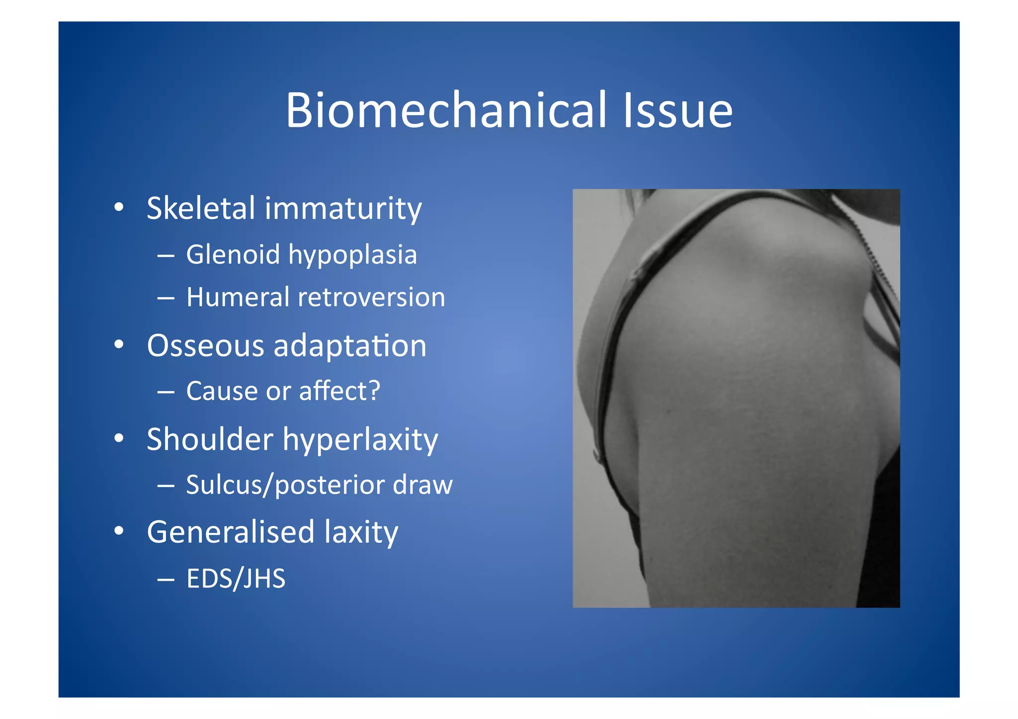 Adolescent atraumatic shoulder instability | PPT