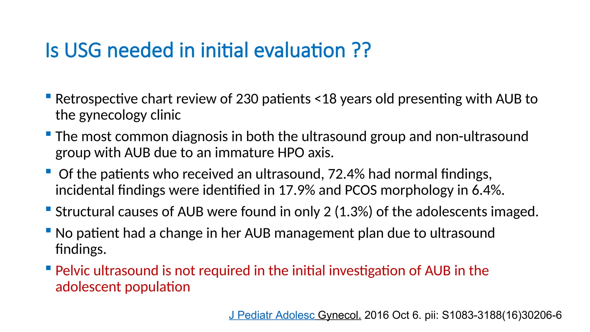 Adolescent AUB: Causes, Diagnosis & Management | Comprehensive Guide | PPTX