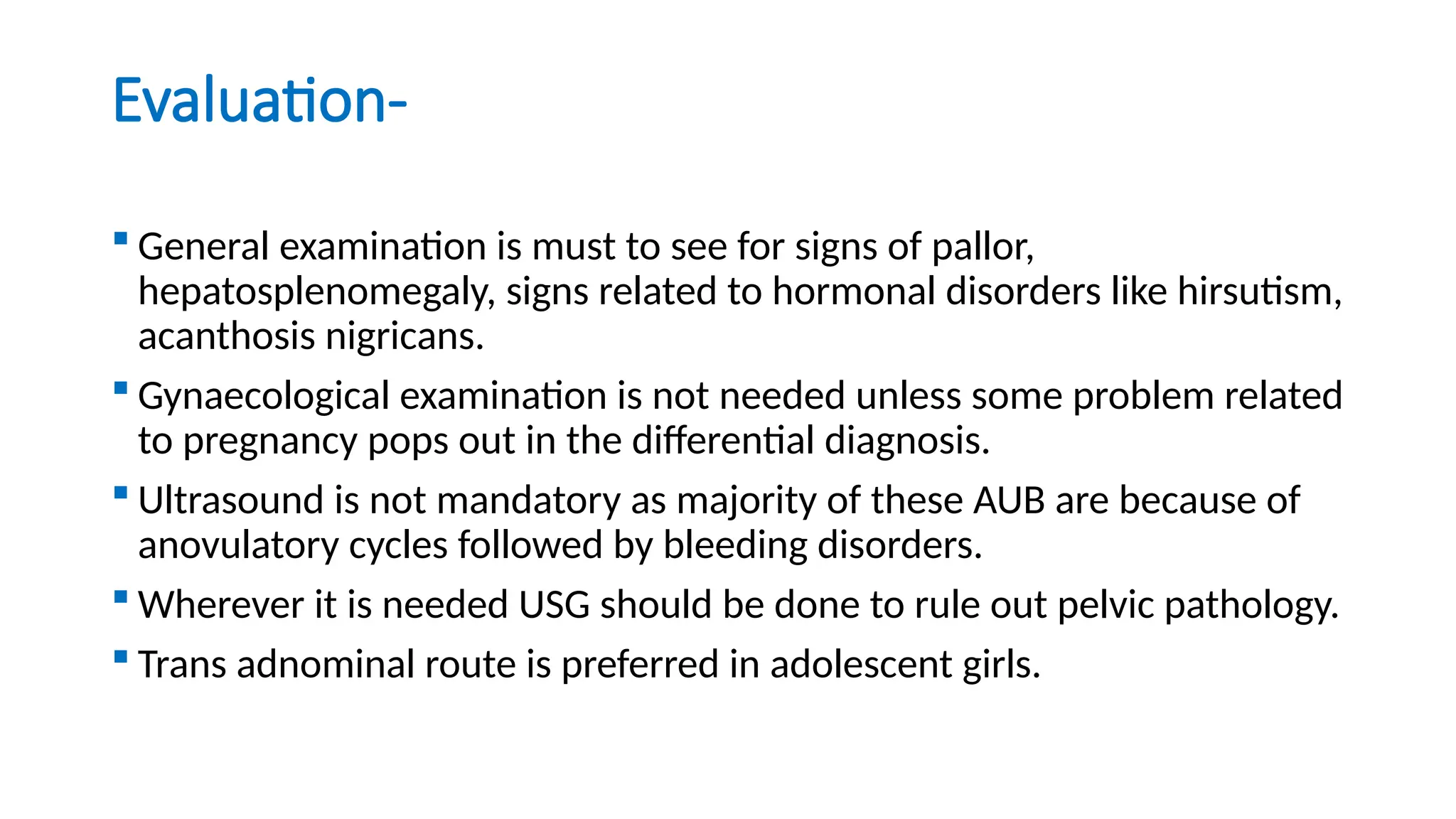 Adolescent AUB: Causes, Diagnosis & Management | Comprehensive Guide | PPTX