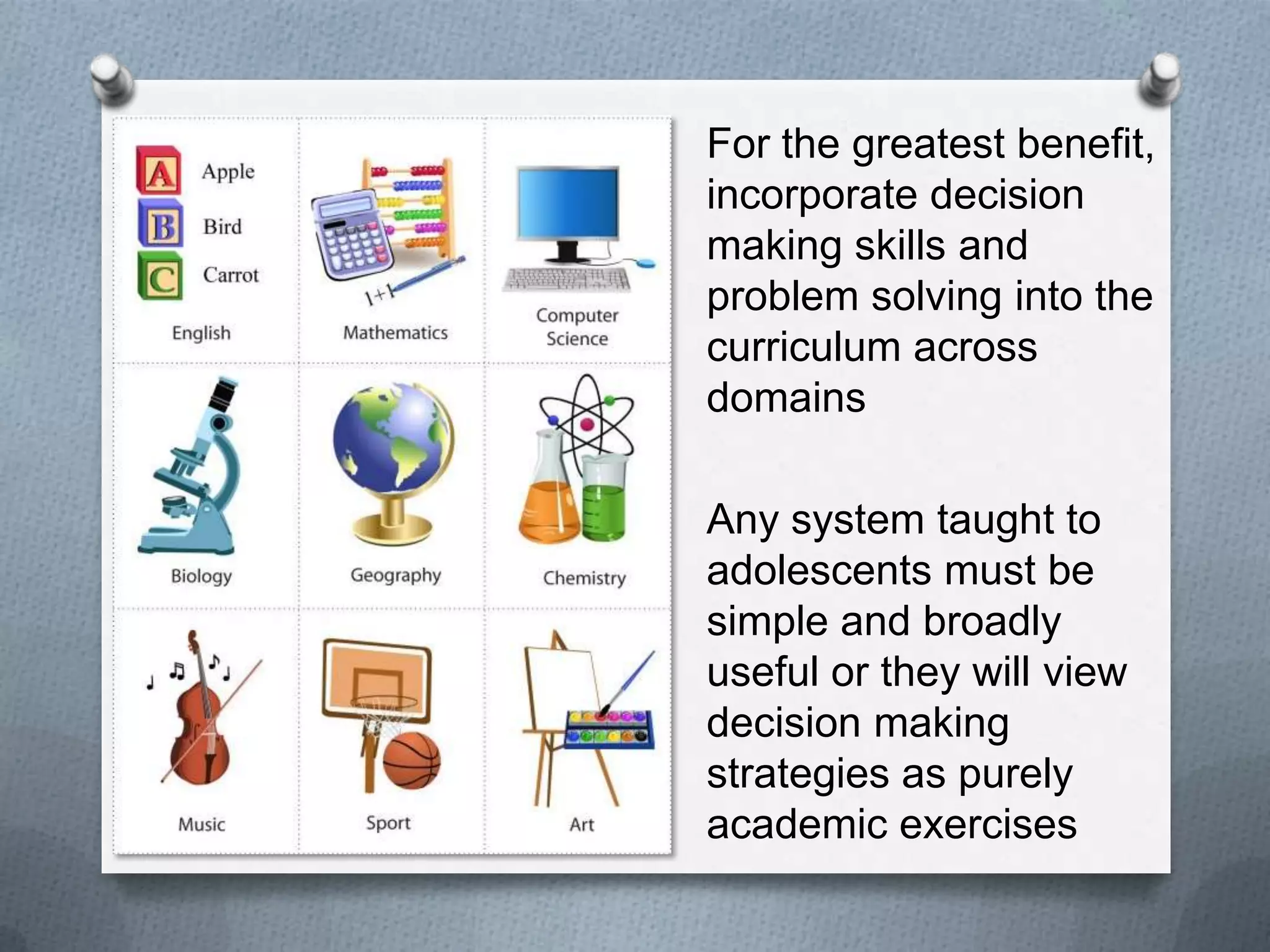 Adolescent decision making | PPSX