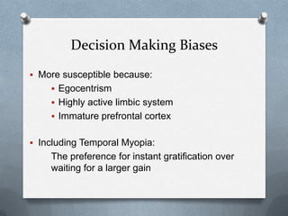 Adolescent decision making | PPSX