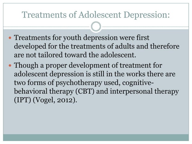 Adolescent depression | PPT