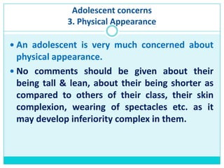 Adolescent education programme (A Guidebook for Teachers on special ...