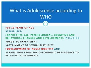 Adolescent education programme (A Guidebook for Teachers on special ...