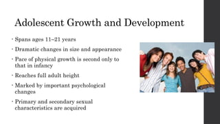 adolescent growth and development powerpoint | PPTX