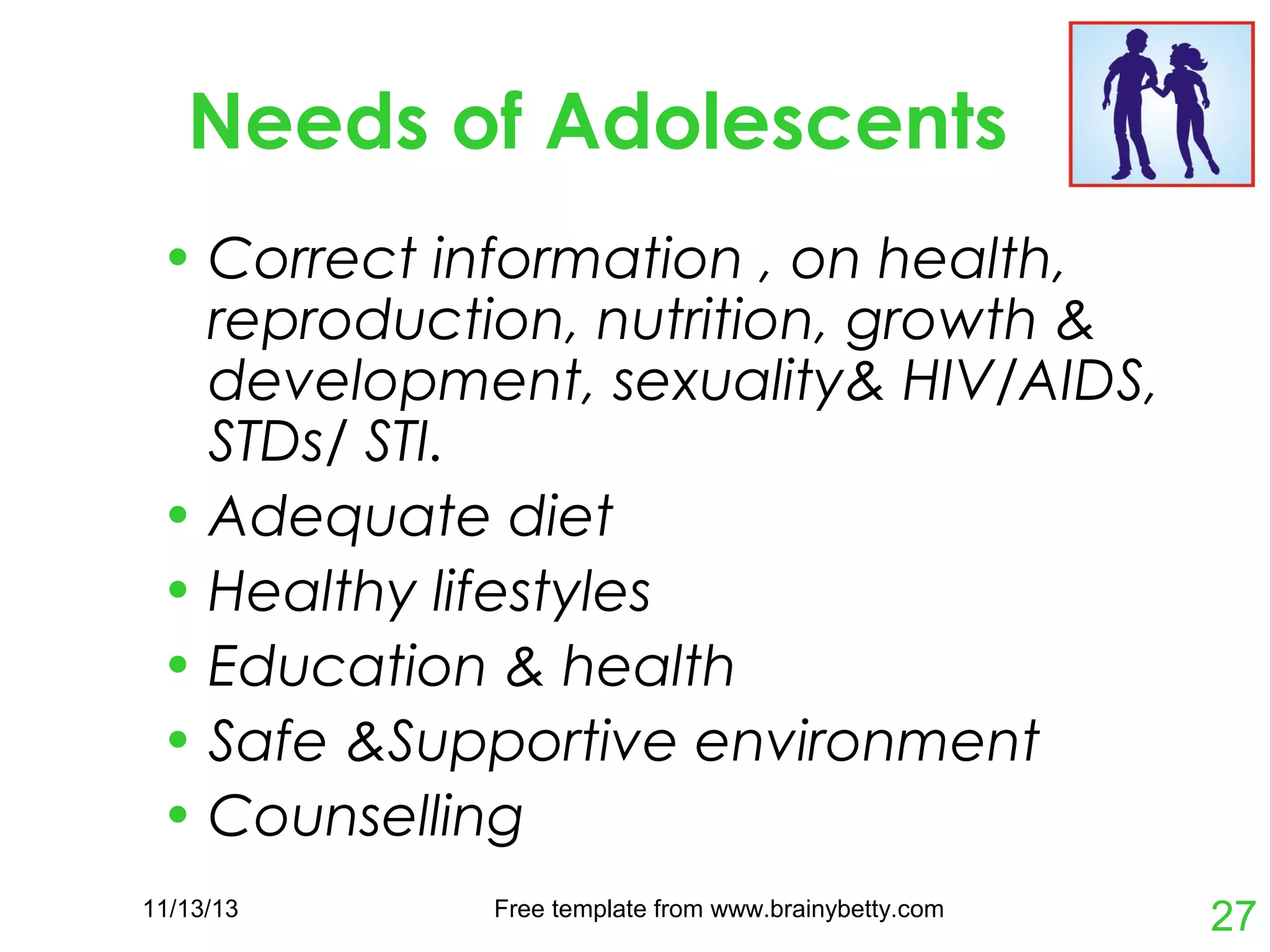 Adolescent health | PPT