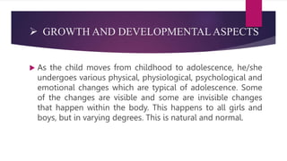 ADOLESCENT HEALTH COMMUNITY HEALTH NURSING | PPTX