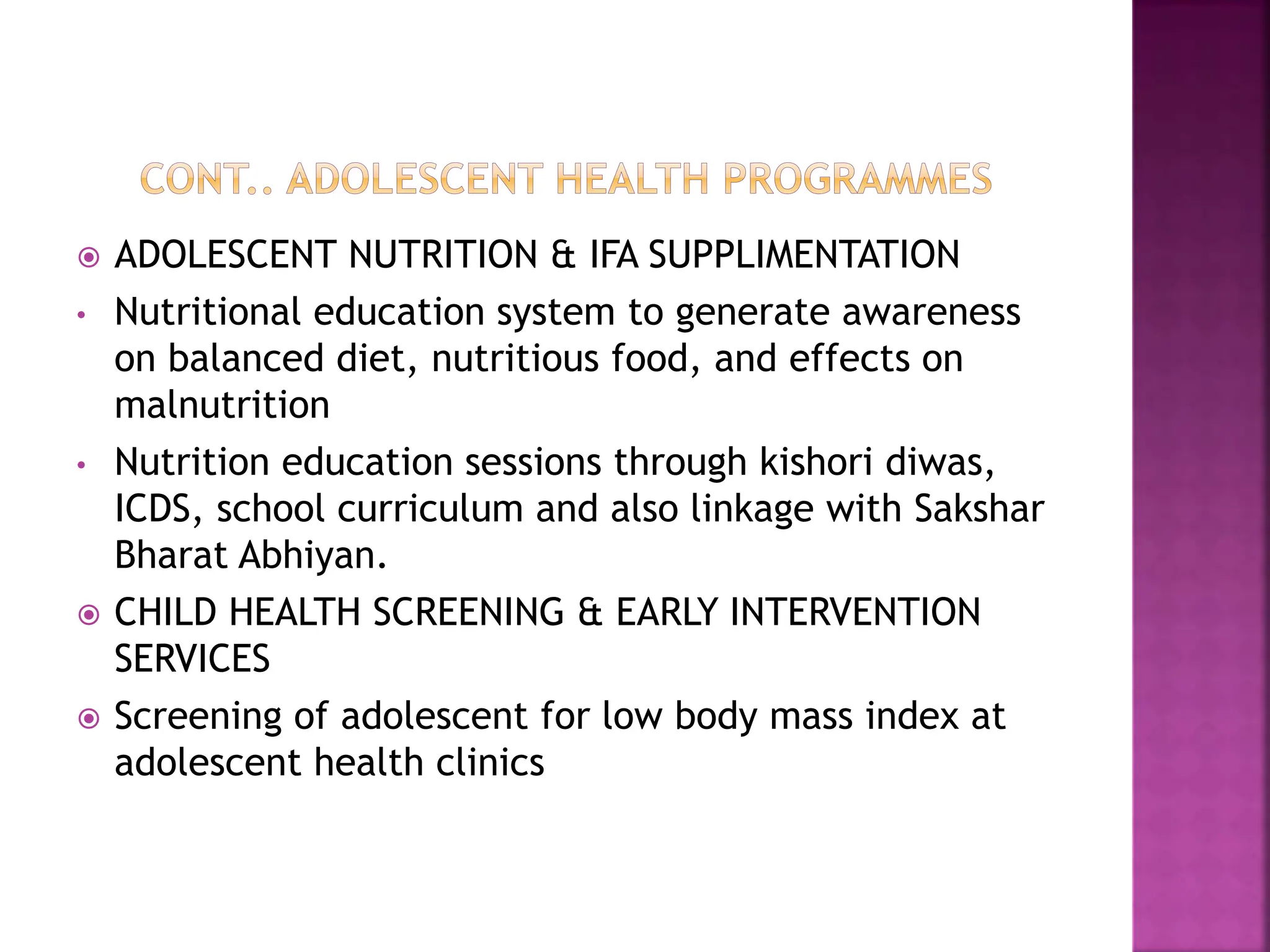 ADOLESCENT HEALTH (23.4.24).pptx for third year GNM students | PPTX