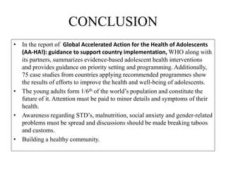 Adolescent healthcare | PPTX | Pregnancy | Reproductive Health