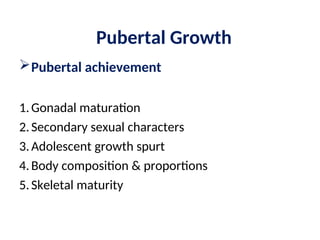 Adolescent Health including Pubertal Growth.ppt