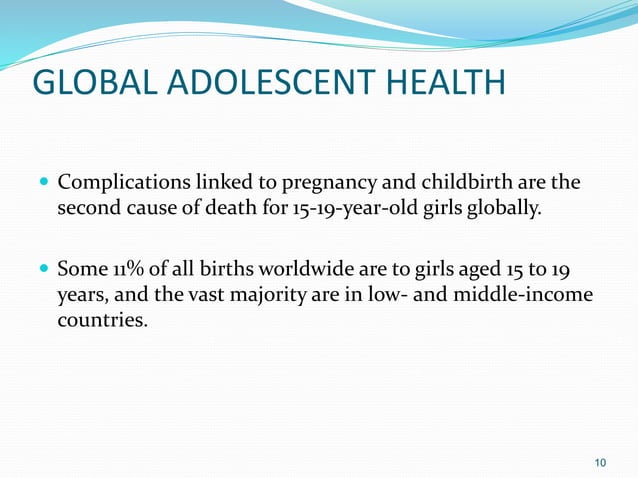Adolescent Health | PPTX