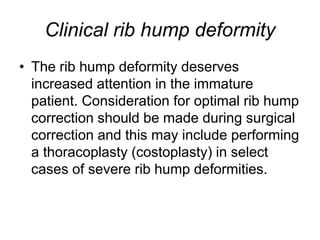 Adolescent idiopathic scoliosis patient examination | PPTX