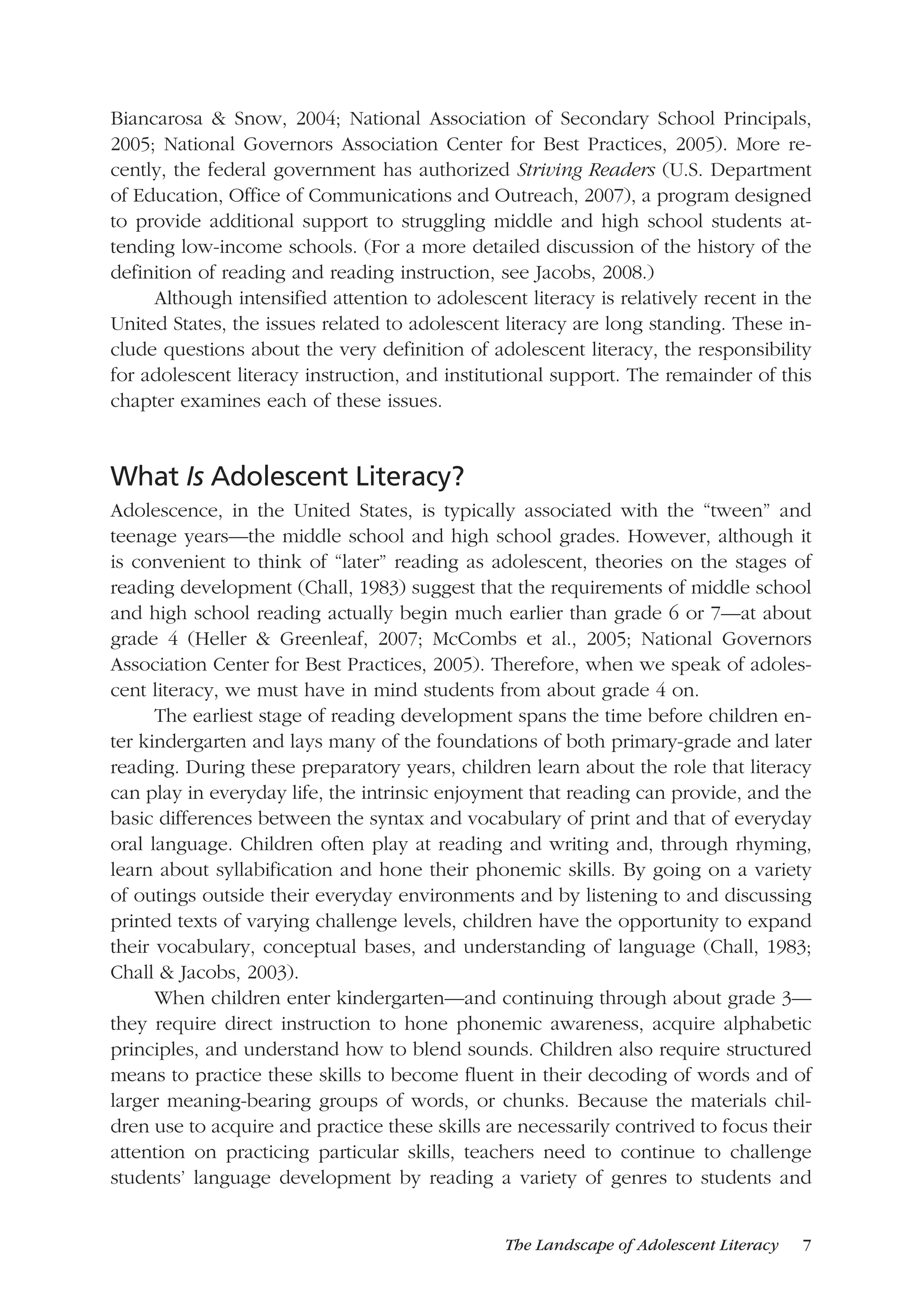 Adolescent literacy chapter 1 | PDF