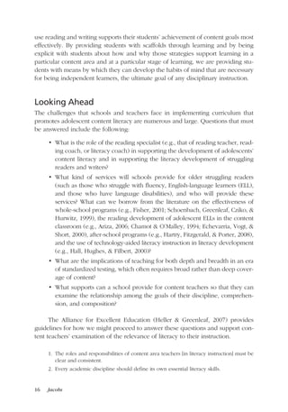 Adolescent literacy chapter 1 | PDF