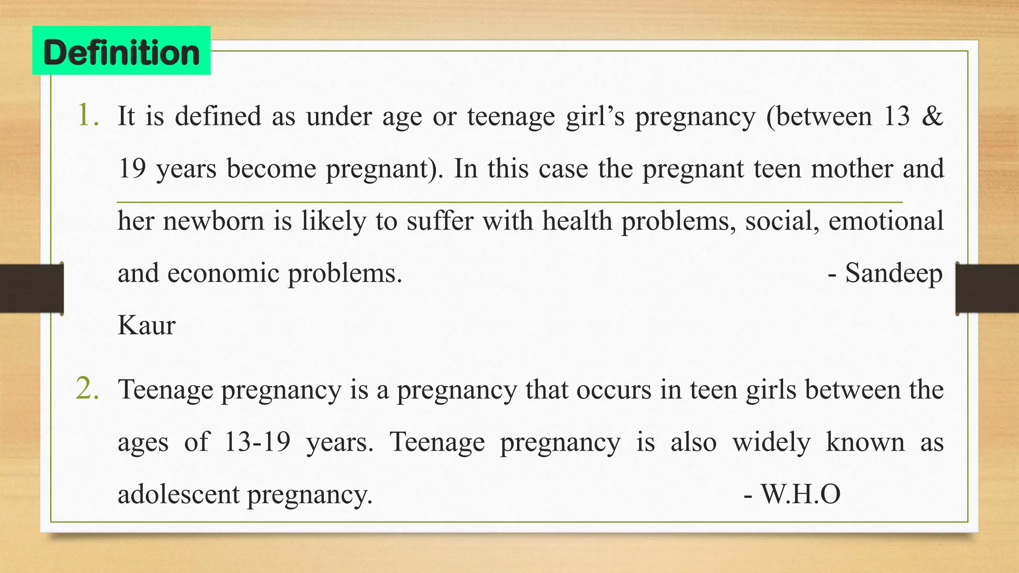 ADOLESCENT PREGNANCY.pptx TEENAGE PREGNANCY | PPTX